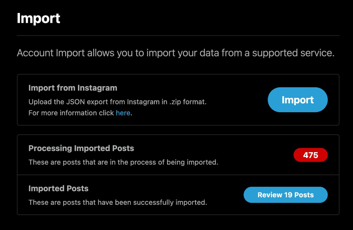 Preparing your Instagram export for Pixelfed import